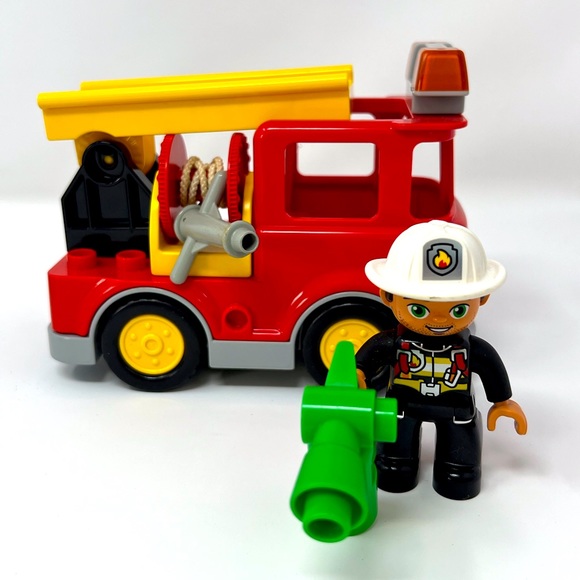 Lego | Toys | Duplo Lego Fireman Firefighter Fire Truck | Poshmark